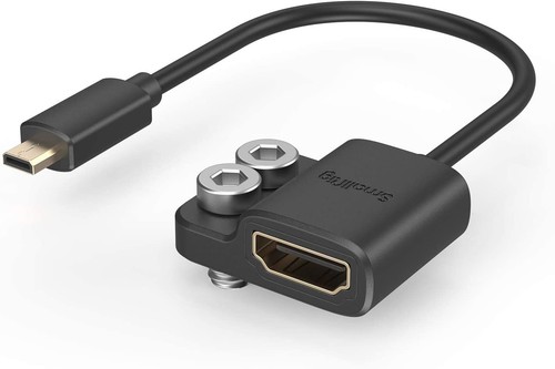 SMALLRIG Ultra-Slim 4K HDMI Adapter Cable, Female HDMI Type a to Male ...