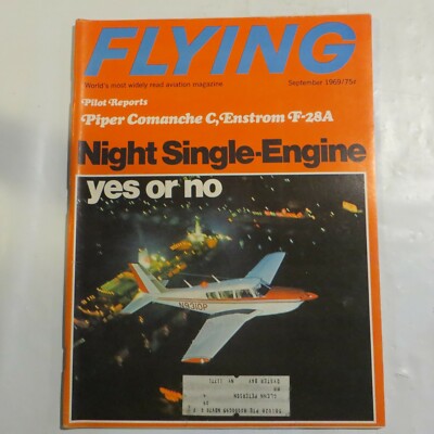 Flying Magazine Airplane September 1969 Piper Comanche C Enstrom F-28A ...