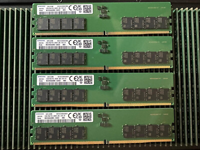 4x 32GB 128GB RAM DDR5 4800Mhz UDIMM PC5 f. Fujitsu -Siemens Desk ...