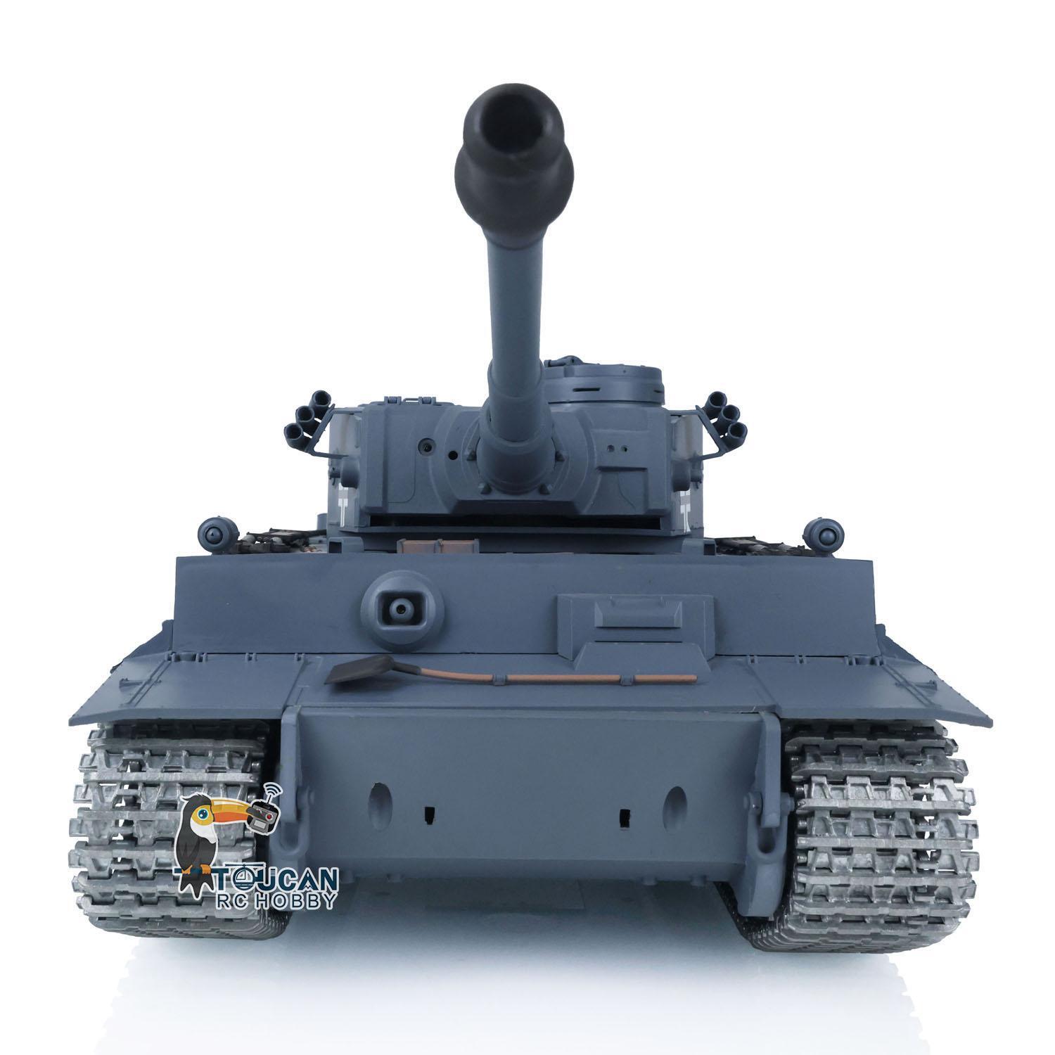 Henglong 1/16 7.0 WW2 German Tiger I RC Tank 3818 BB Barrel Recoil 360 ...