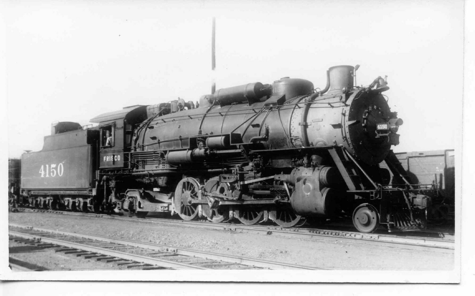 9E154 RP 1947 SLSF FRISCO RAILROAD 2-8-2 LOCO #4150 W TULSA OK | eBay