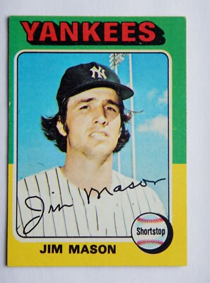 Jim Mason #136 Topps 1975 Baseball Card (New York Yankees) VG | eBay