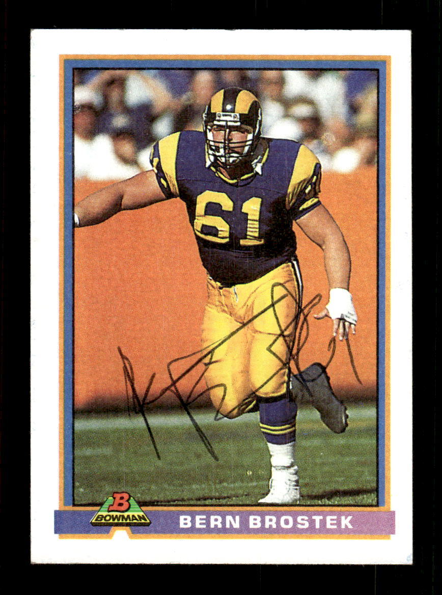 1991 Bowman #259 Bern Brostek HAND SIGNED AUTO | eBay