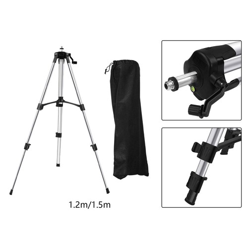 Level Tripod 5/8 inch Threaded Portable Adjustable Lightweight Tripod ...