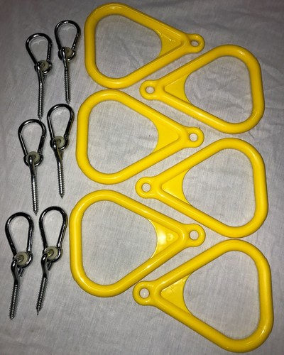 Swingset Trapeze ring kit,playset ring set,playground,snap hook hanger ...