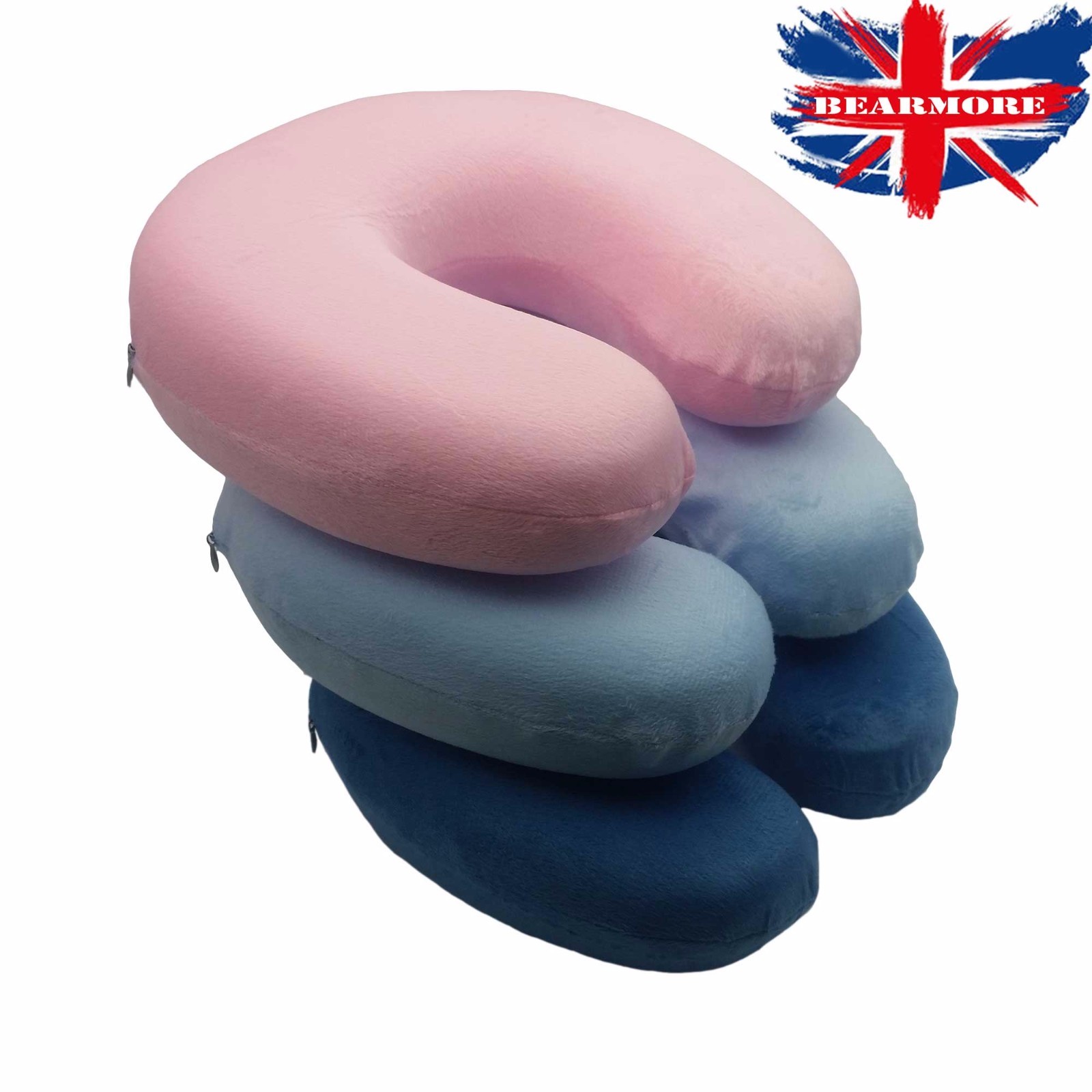 Travel Neck Pillow Memory Foam Cushion Soft U Shape Support Headrest ...