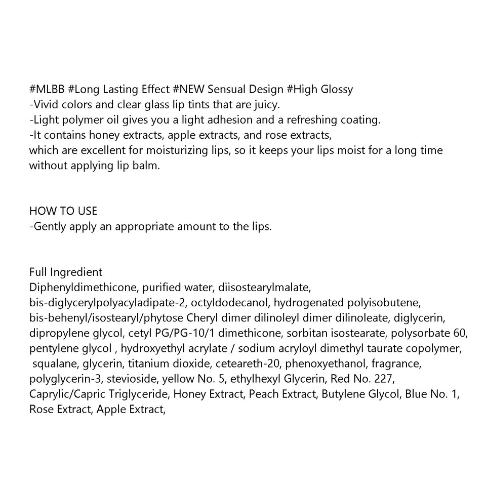 A'PIEU Juicy Pang Tint 3.5g 8colors High Glossy, Vivid colors K-Beauty ...