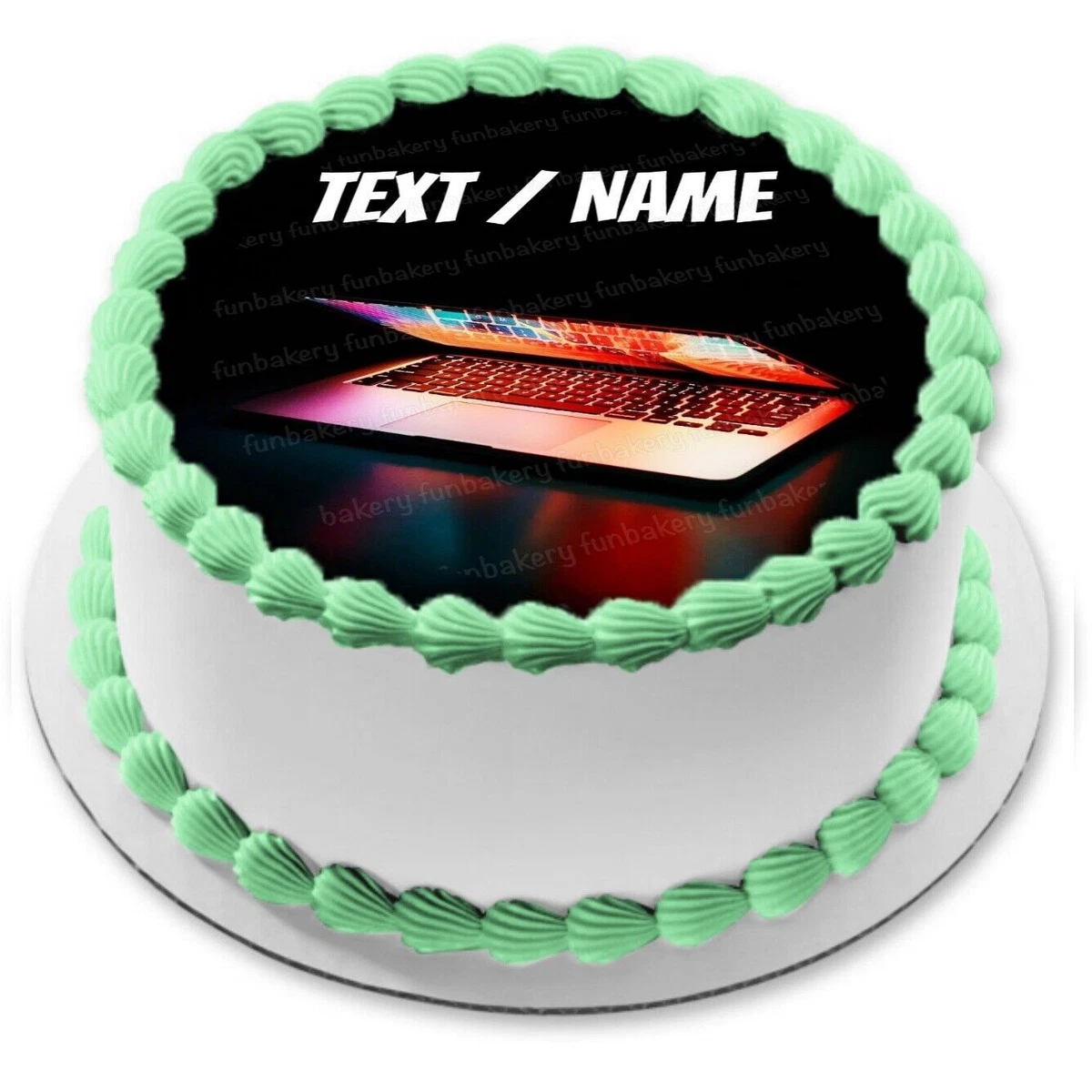 Computer Happy B Day Cake