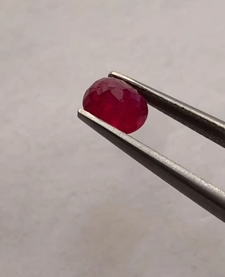 Natural Ruby Loose Gemstone Oval Shape Ruby Faceted Stone Certified ...