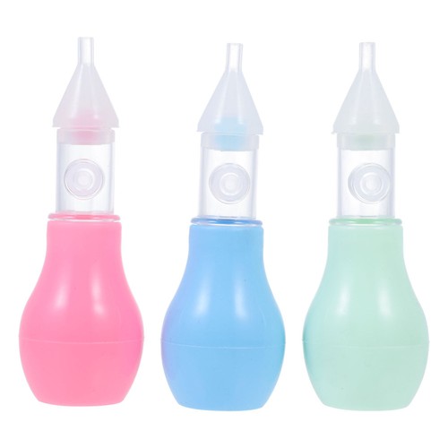 3pcs Baby Booger Removers Silicone Infant Nasal Baby Supplies Mixed ...