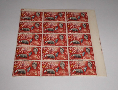 GB QE11 41/2d 1963 NATIONAL NATURE WEEK 15 CYCLINDER BLOCK SG638 | eBay