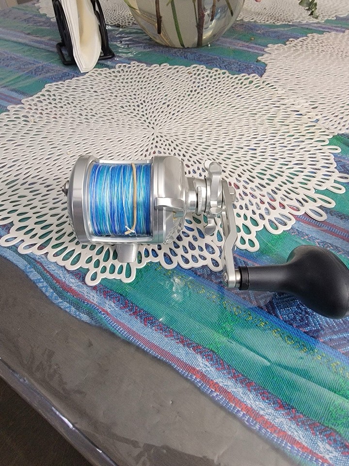 Accurate Tern2 Reel. 2 Power Handles. No Damage. Never Used. 50lb Line ...