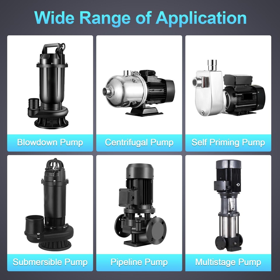 2 HP Well Pump Control Box, 208/240V Three-Phase, 4-Wire with Contactor ...