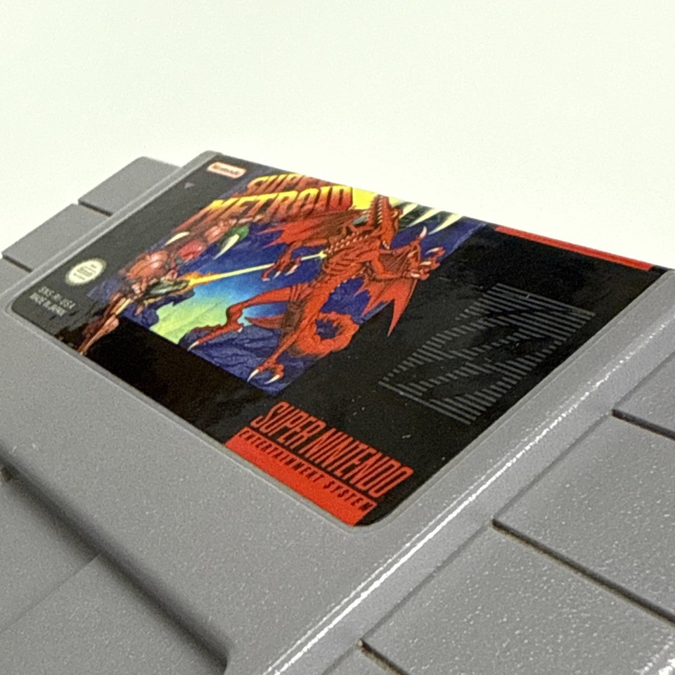 Super Nintendo SNES Super Metroid Cartridge Only. Mint label. Read ...