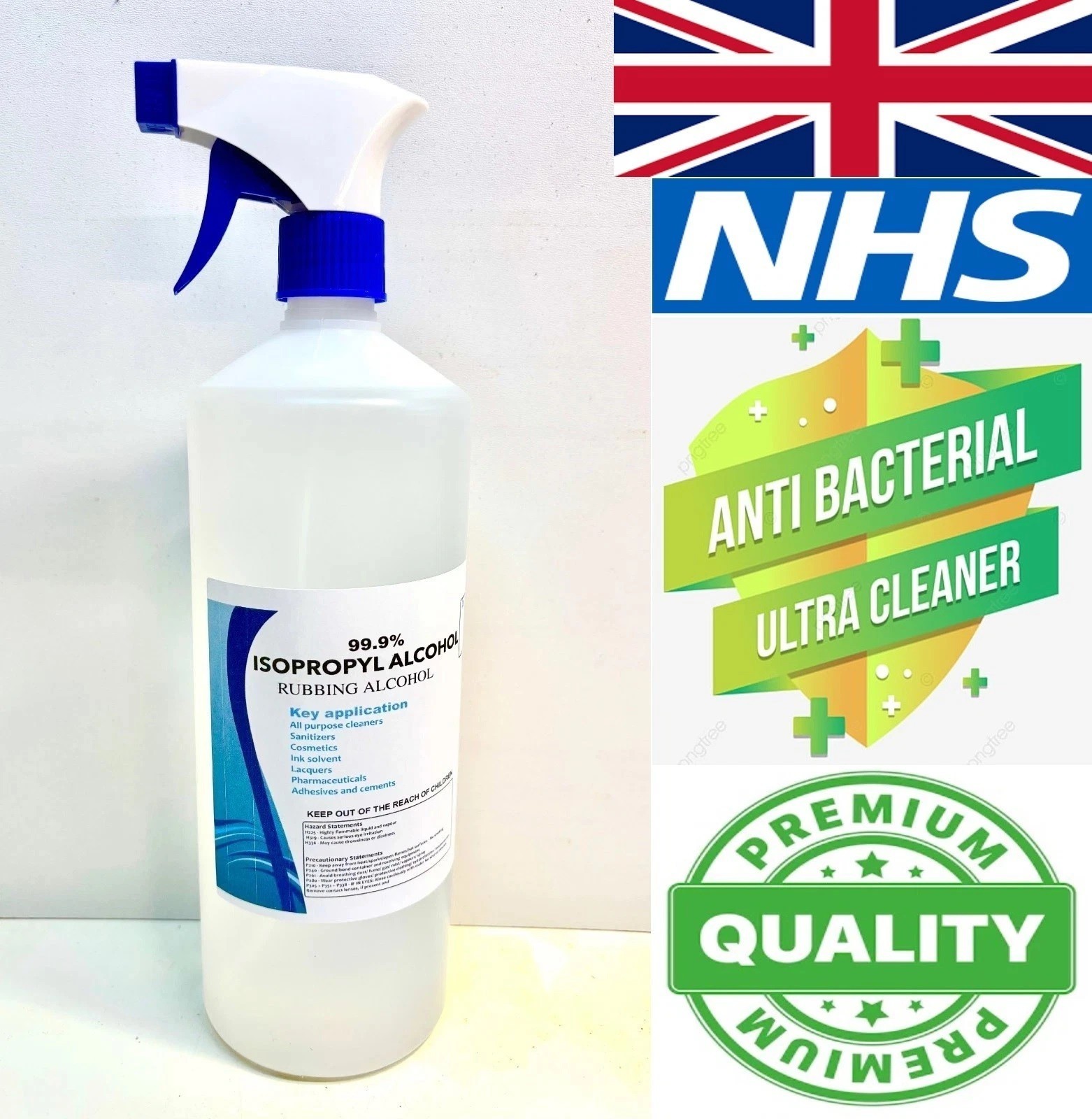 IPA Isopropyl Alcohol SPRAY 100% Isopropanol Rubbing Alcohol Cleaner ...