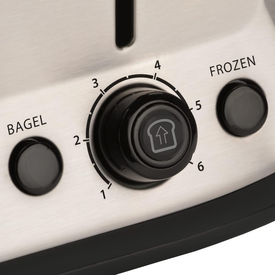 Toastmaster 4-Slice Cool Touch Toaster, Black with Stainless ( Free ...