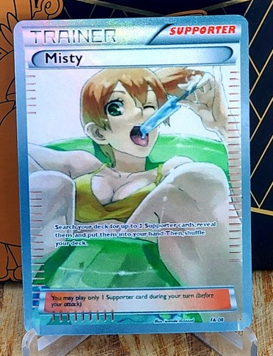 Pokemon Misty Anima Waifu Sexy Doujin ACG DIY Trainer Full Art Card ...