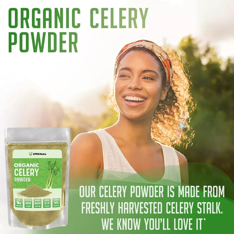 XPRS Nutra Organic Celery Powder - Celery Organic Fresh Powder Antioxidant - Pre | eBay