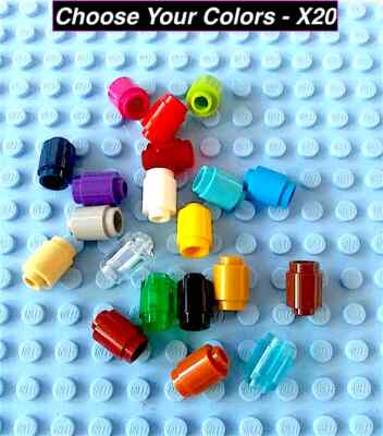 Lego 1x1 Brick Round Tube Column U Pick Colors X20 | eBay