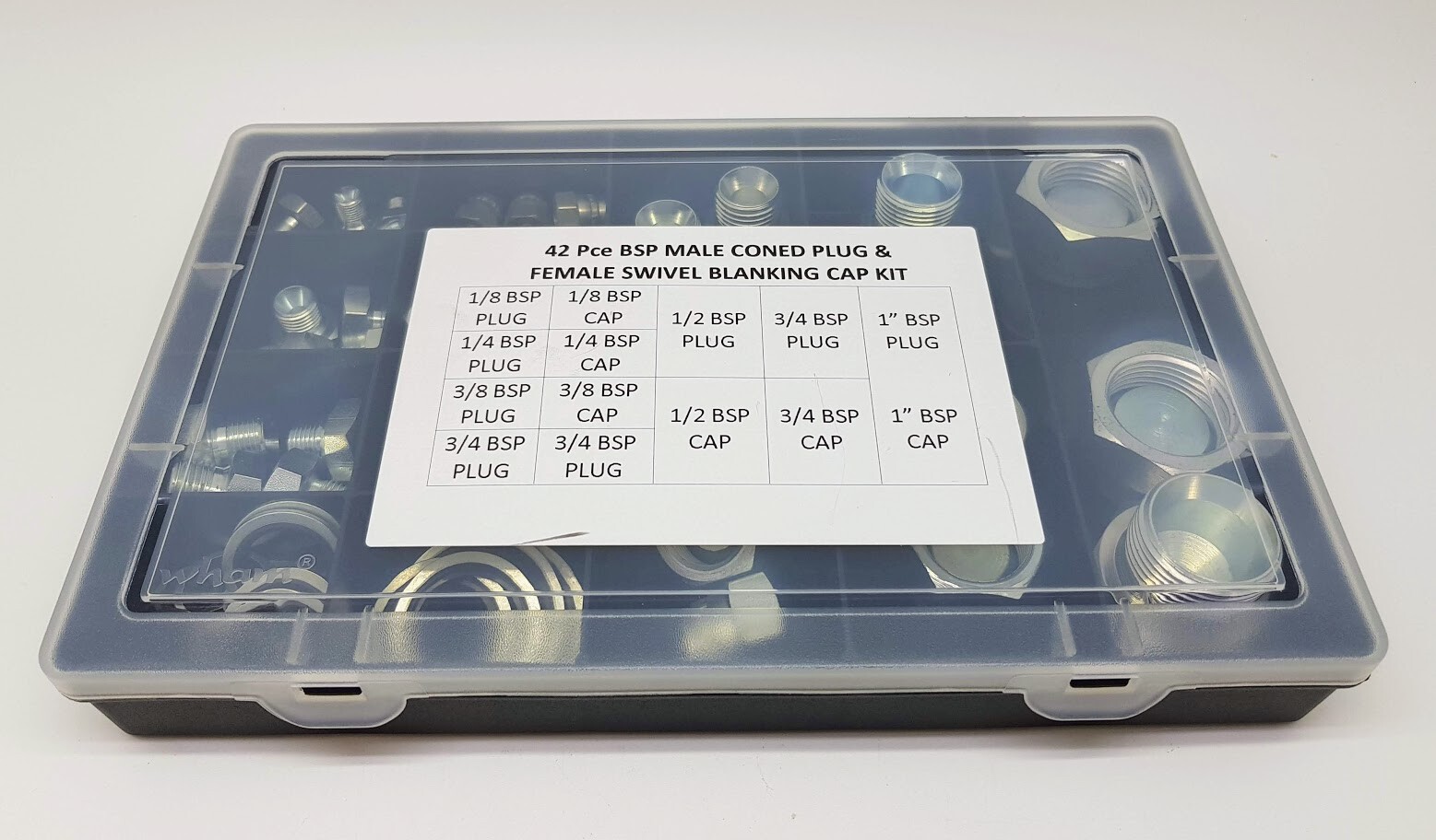40 Pce BSP MALE CONED PLUGS & FEMALE SWIVEL BLANKING CAPS HYDRAULIC ...