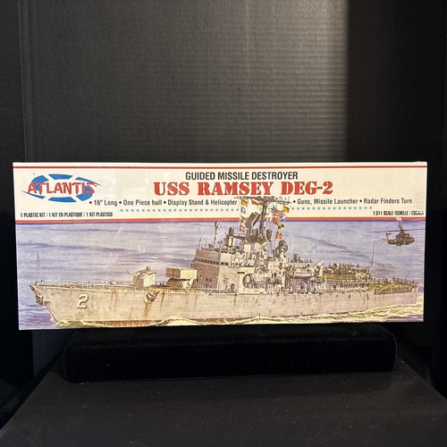 ATLANTIS M8294 USS RAMSEY DEG-2 GUIDED MISSLE DESTROYER MODEL KIT-NIB-1 ...