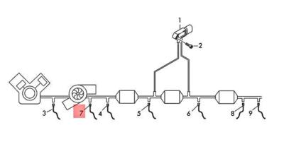 Genuine VW Touareg 7P6 NOx sensor (in front of catalyst) 059907807AC | eBay