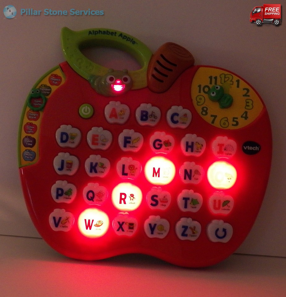 Vtech Alphabet Apple Learning Educational Toy Preschool Electronic Game ...