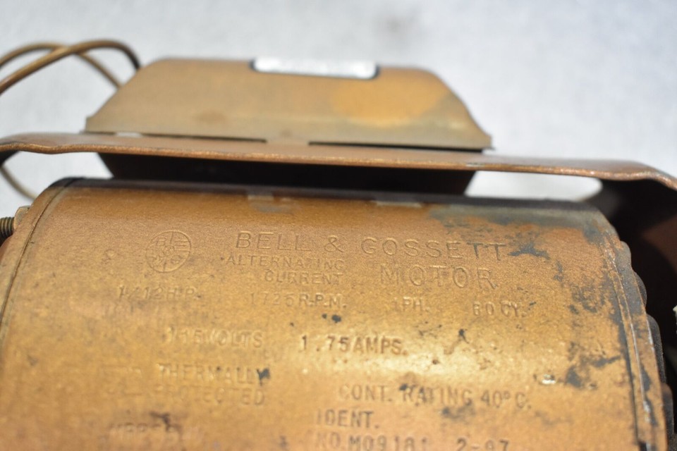 BELL AND GOSSETT M09181 SERIES 100 BRONZE BOOSTER PUMP OIL LUBRICATED ...