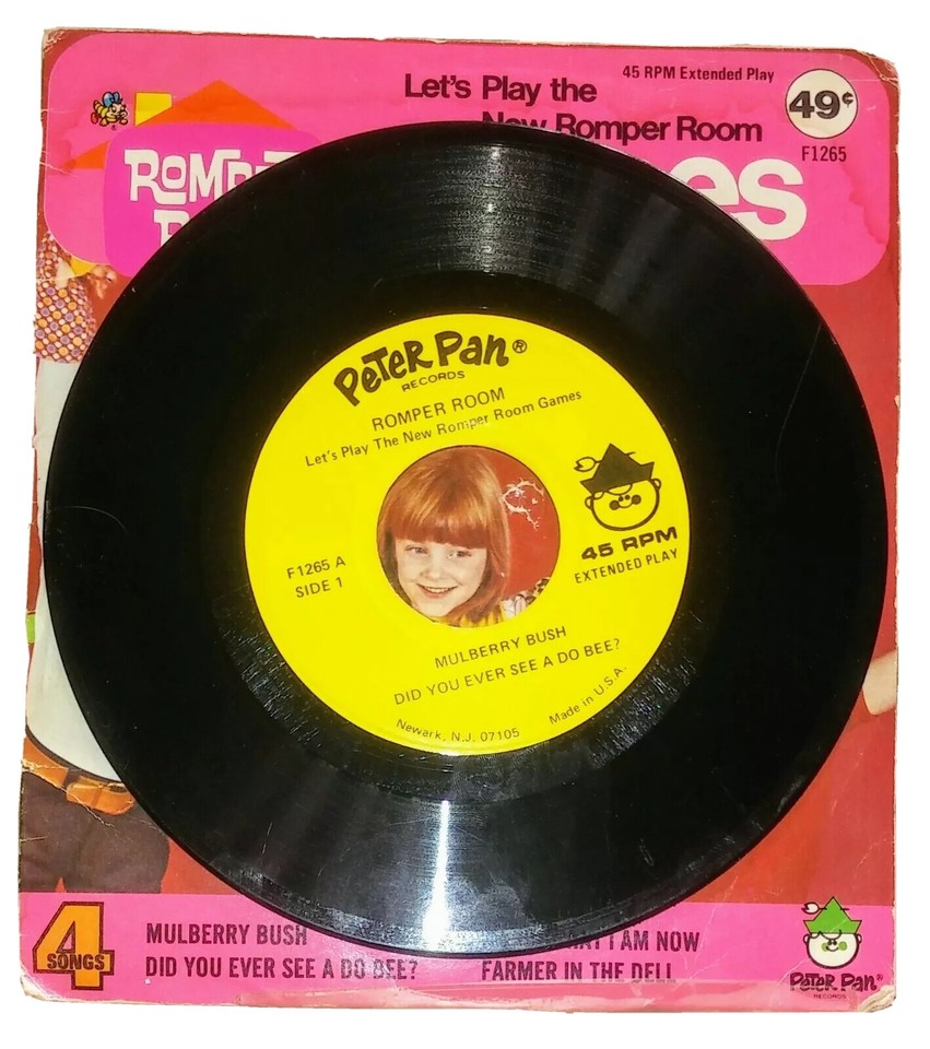Romper Room. 45 RPM Record. Let's Play The New Romper Room Games. Peter ...