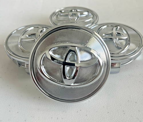 Set Of 4 Toyota 62mm Chrome Wheel Center Caps Fit Camry Corolla Prius ...