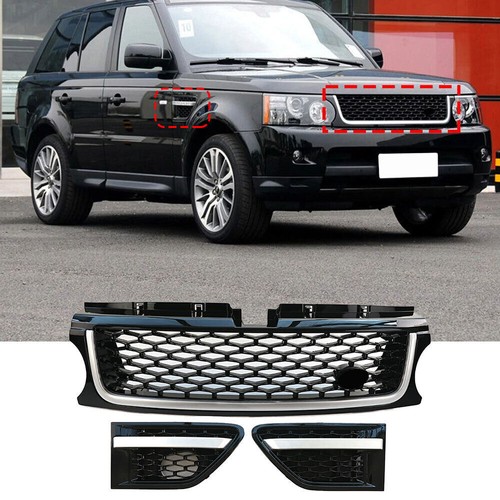 For Land Rover Range Rover Sport 2010-13 Black Front Grille Air Side ...