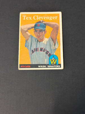 1958 Topps - Tex Clevenger #31 (RC) | eBay