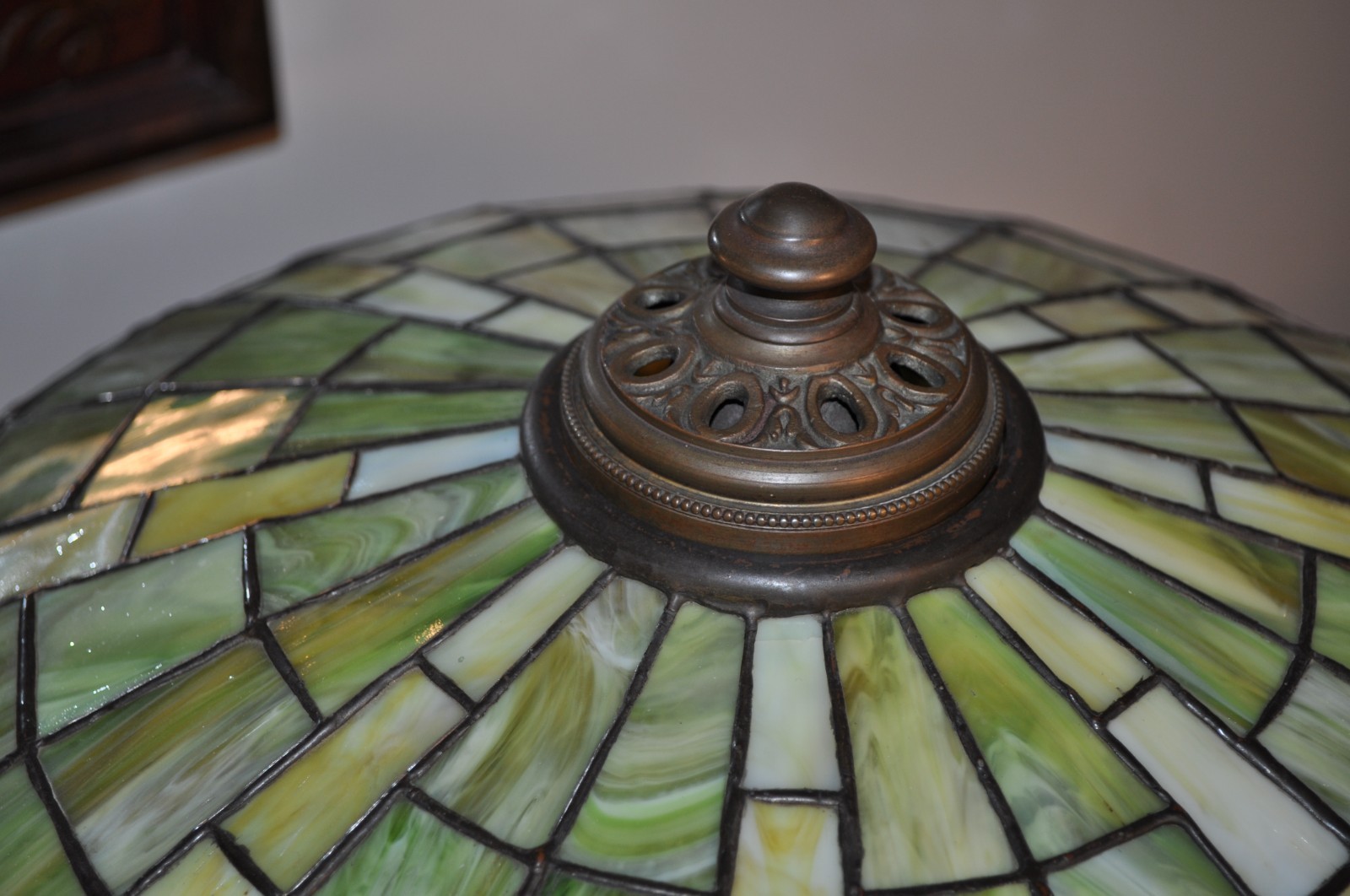 Antique Arts & Crafts Wilkinson Leaded Glass Lamp Slag Glass Lamp | eBay