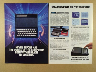 1982 Timex Sinclair 1000 Computer vintage print Ad | eBay
