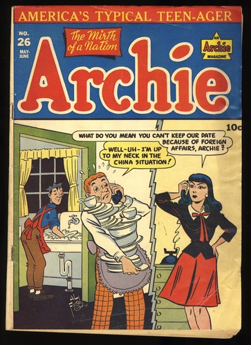 Archie Comics #26 VG+ 4.5 Cover Art by Al Fagaly! Archie 1947 | eBay