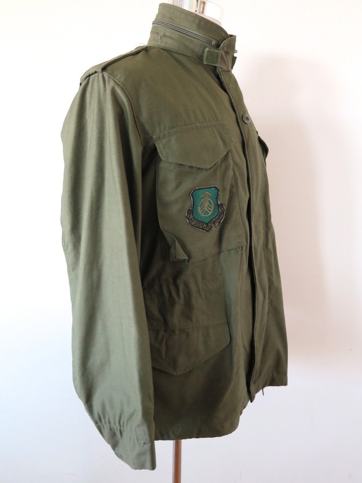VINTAGE ORIGINAL US AIR FORCE USAF 1985 M-65 M65 FIELD JACKET W/HOOD ...