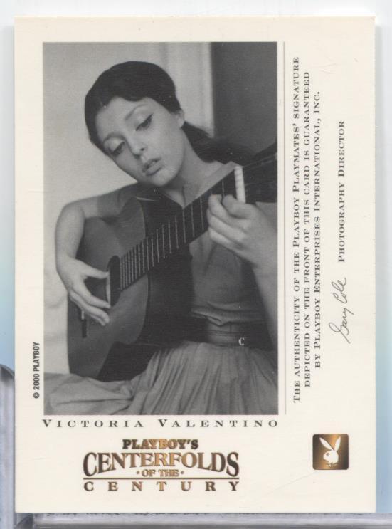 Victoria Valentino 2000 Playboy's Centerfolds of the Century Auto ...