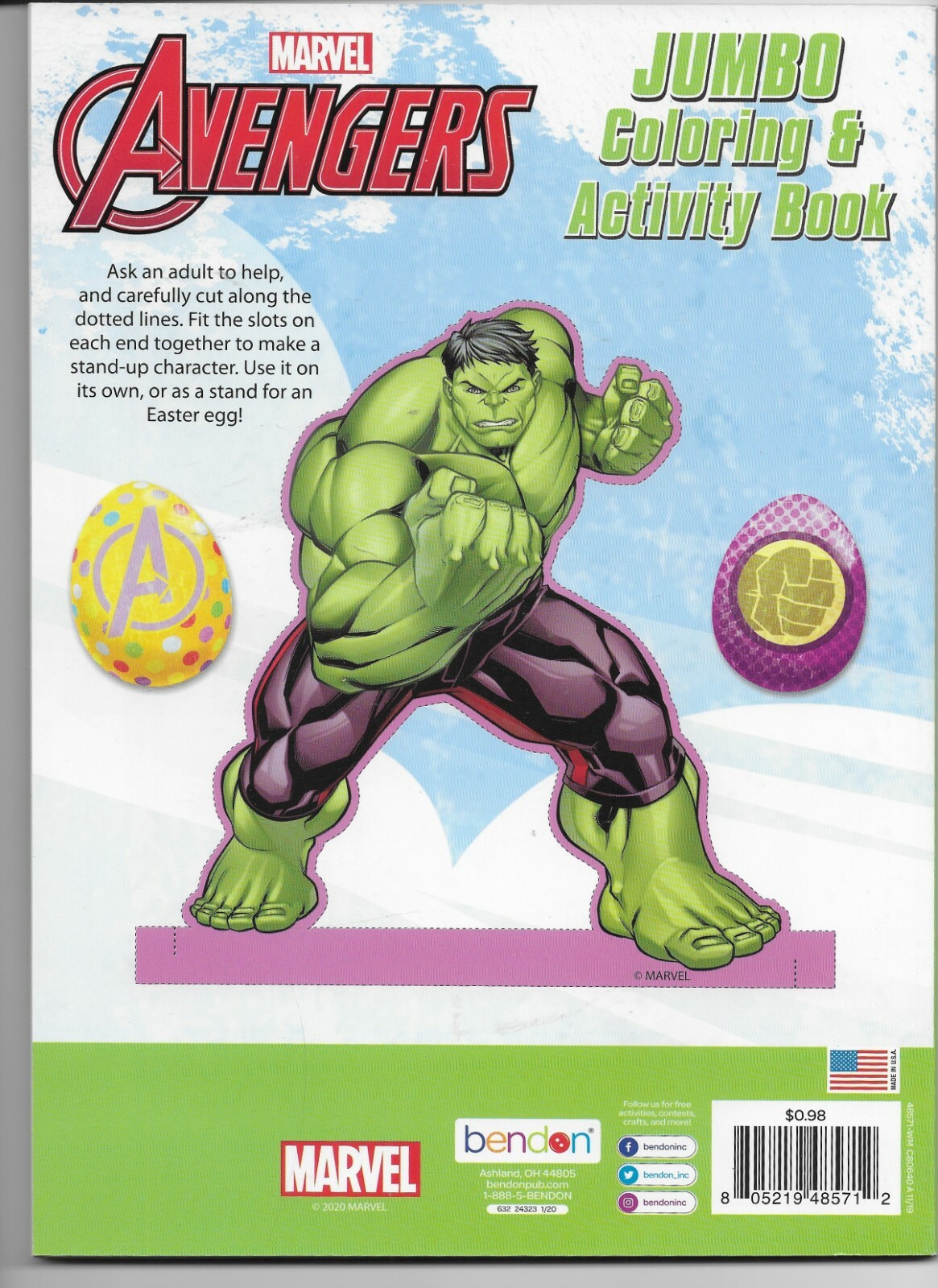Marvel Avengers Coloring & Activity Book NEW | eBay