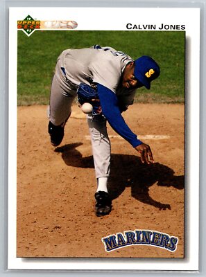 1992 Upper Deck Baseball #731 Calvin Jones RC Seattle Mariners | eBay