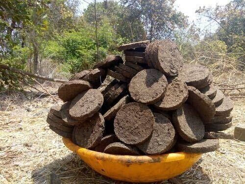 Pure 100% Desi Cow Dung Cake Big Handmade 9 pcs Gobar Upala Kanda ...