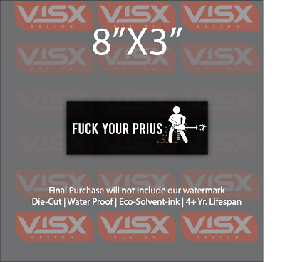 F*ck your prius stick Bumper Sticker Funny Explicit Molon Labe gun NRA ...