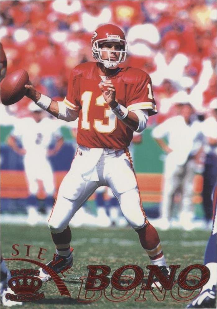 1996 Pacific Pure NFL Gridiron - Steve Bono #61 Red for sale online | eBay