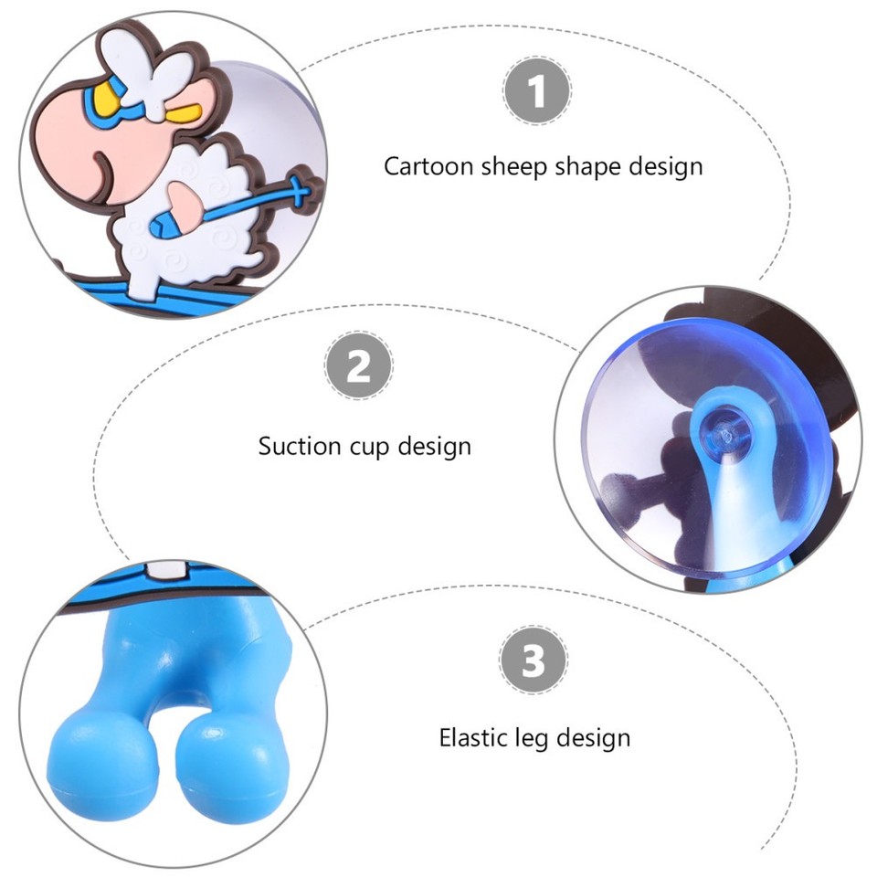 3Pcs Cartoon Toothbrush Holder With Suction Cup Toothbrush Rack ...