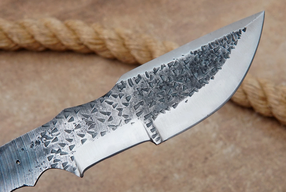 Custom Hand Forged Carbon Steel Blank Blade Tracker Hunting Knife ...
