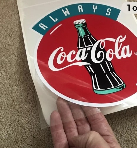 3 decals - Always Coca-Cola Disc Wall Sticker Wall Art Decal 11 x 13 | eBay