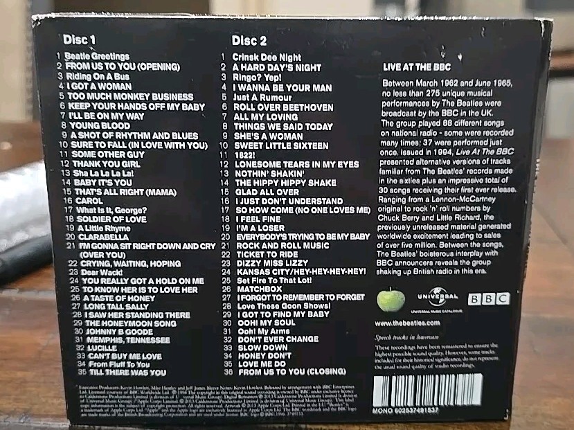 Live at the BBC by Beatles (CD, 2013) With Booklet | eBay