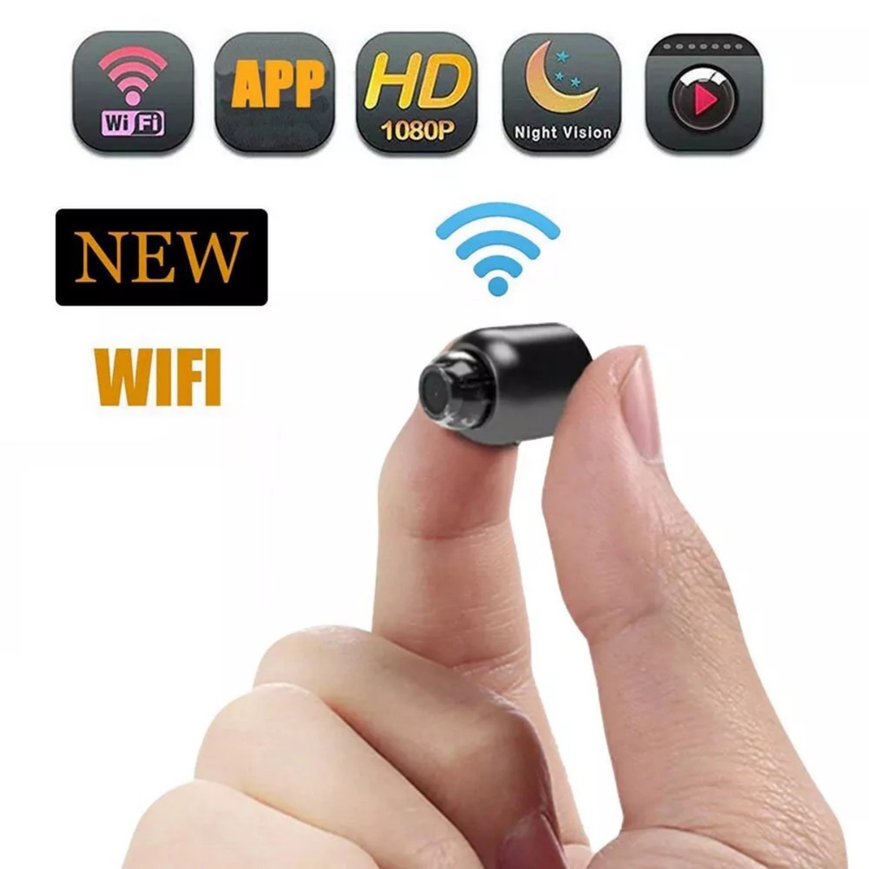 Mini Wifi Camera HD 1080P Home Security Camcorder + Night Vision Micro ...