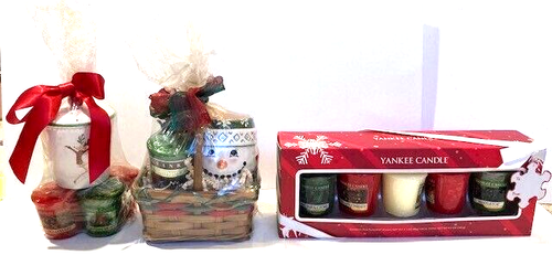 3 x Yankee Candle Sampler Votive Christmas Gift Set - Free Shipping | eBay