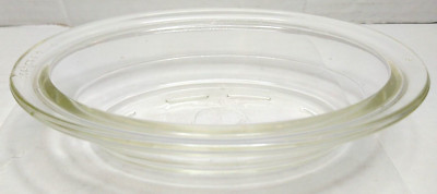 Agee Pyrex [Crown] Clear 0.25 Pint Oval Pie Dish [D140/401] - Made in ...