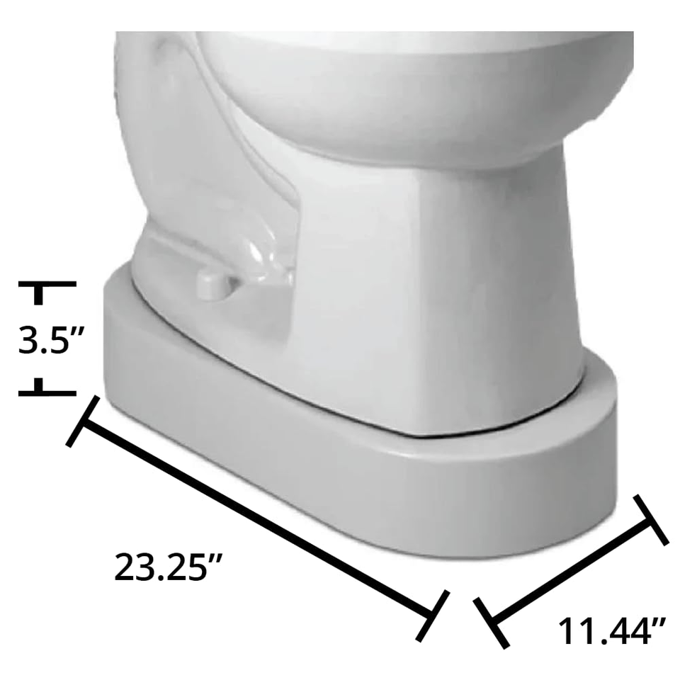 Toilet Riser - 3.5" High Toilet Riser Base for Handicap and Elderly ...